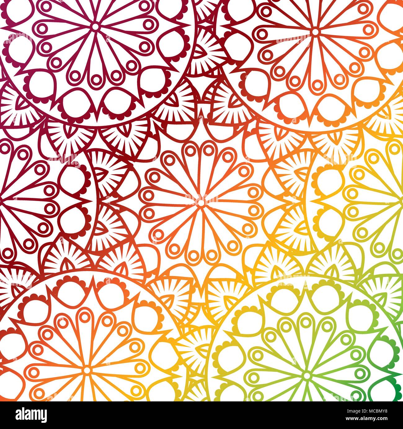 colorful and circular mandalas pattern backgroundvector illustration ...