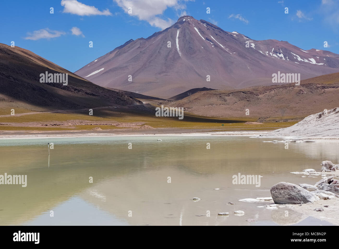 The Atacama Lakes and Mountains Stock Photo - Alamy