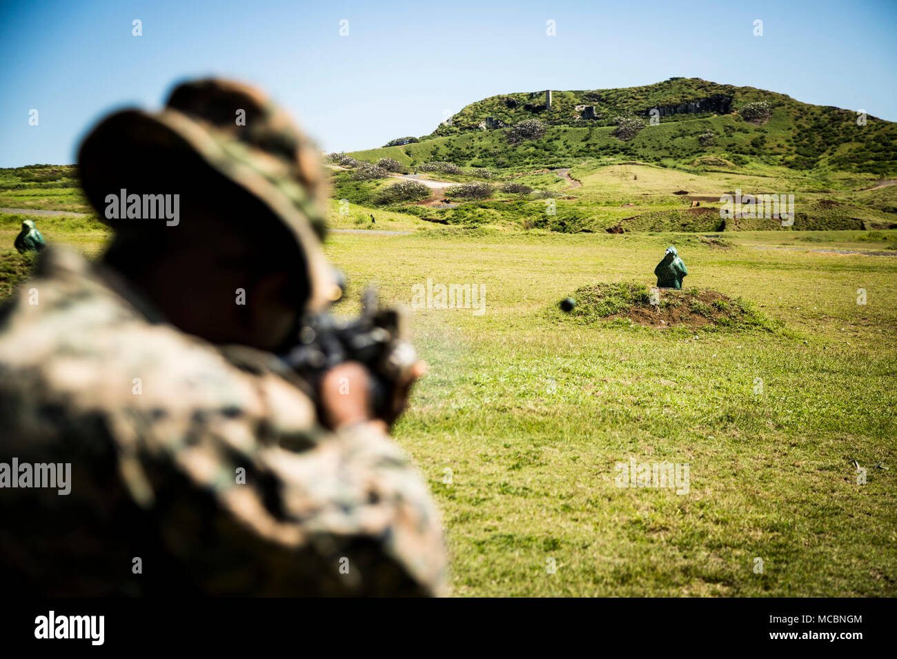 U.S. Marine Corps Sgt. Tyrell Bennet, an assaultman with Fox Company ...