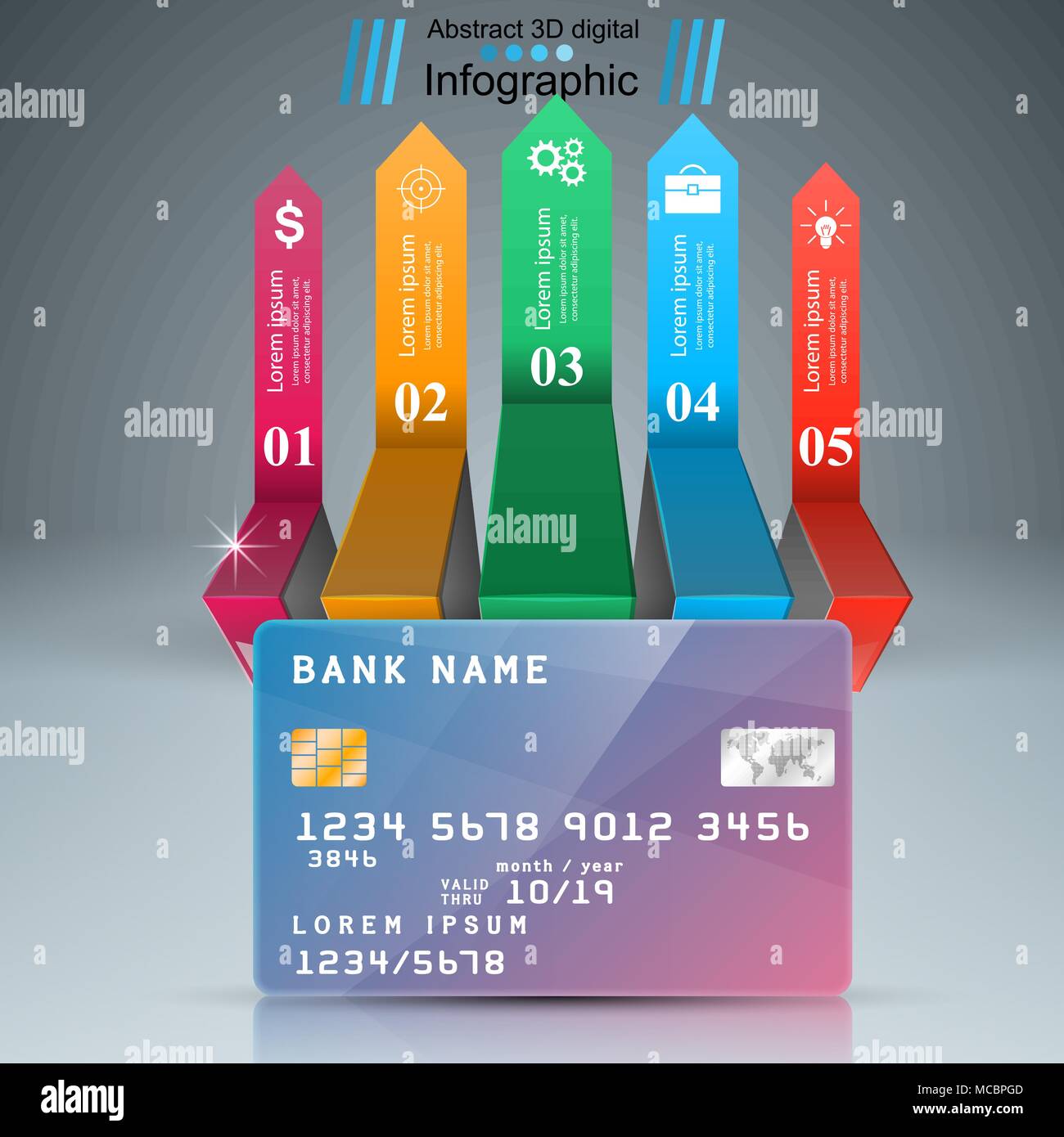 Debit card information Stock Vector Images - Alamy