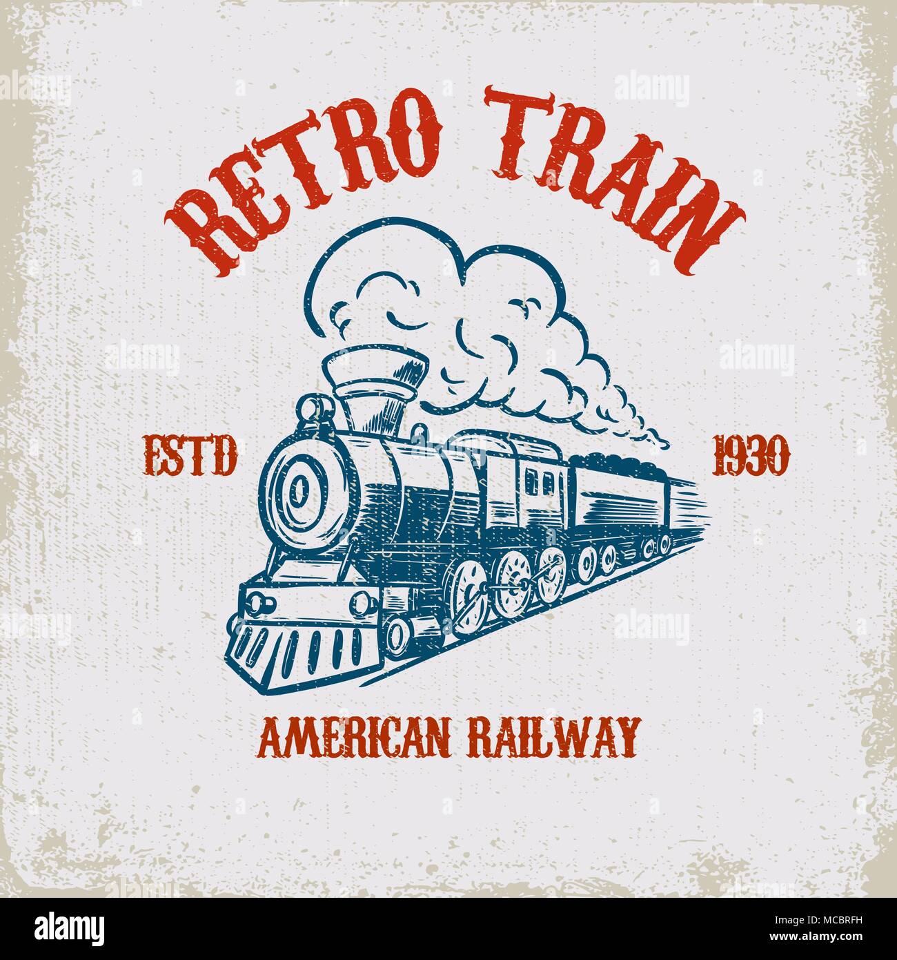 Vintage Train Vector