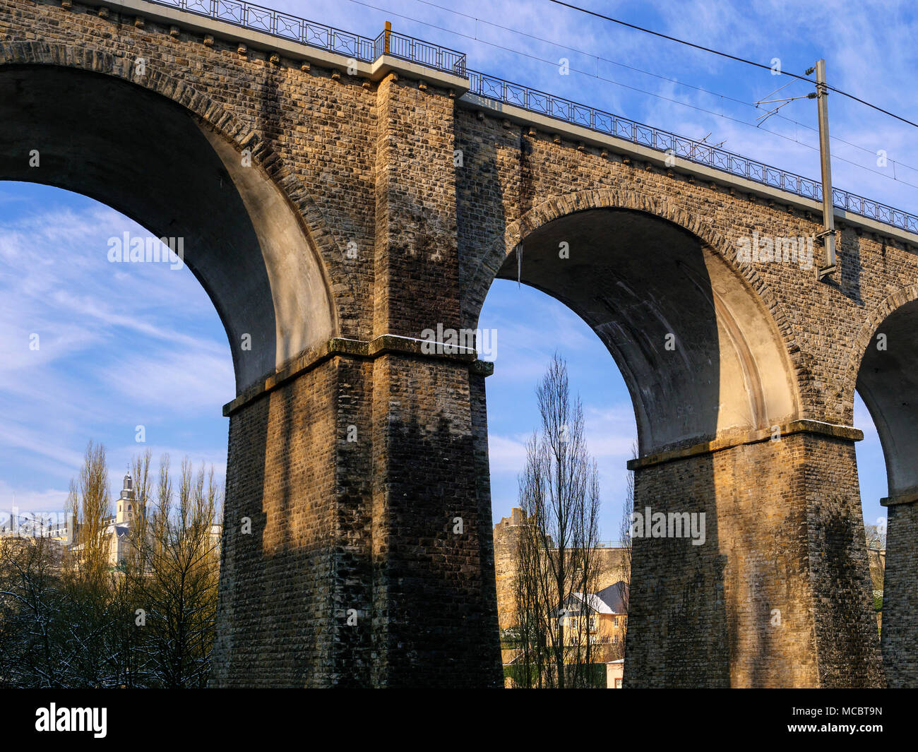 Viaduct in Clausen, Luxembourg City, Europe Stock Photo - Alamy