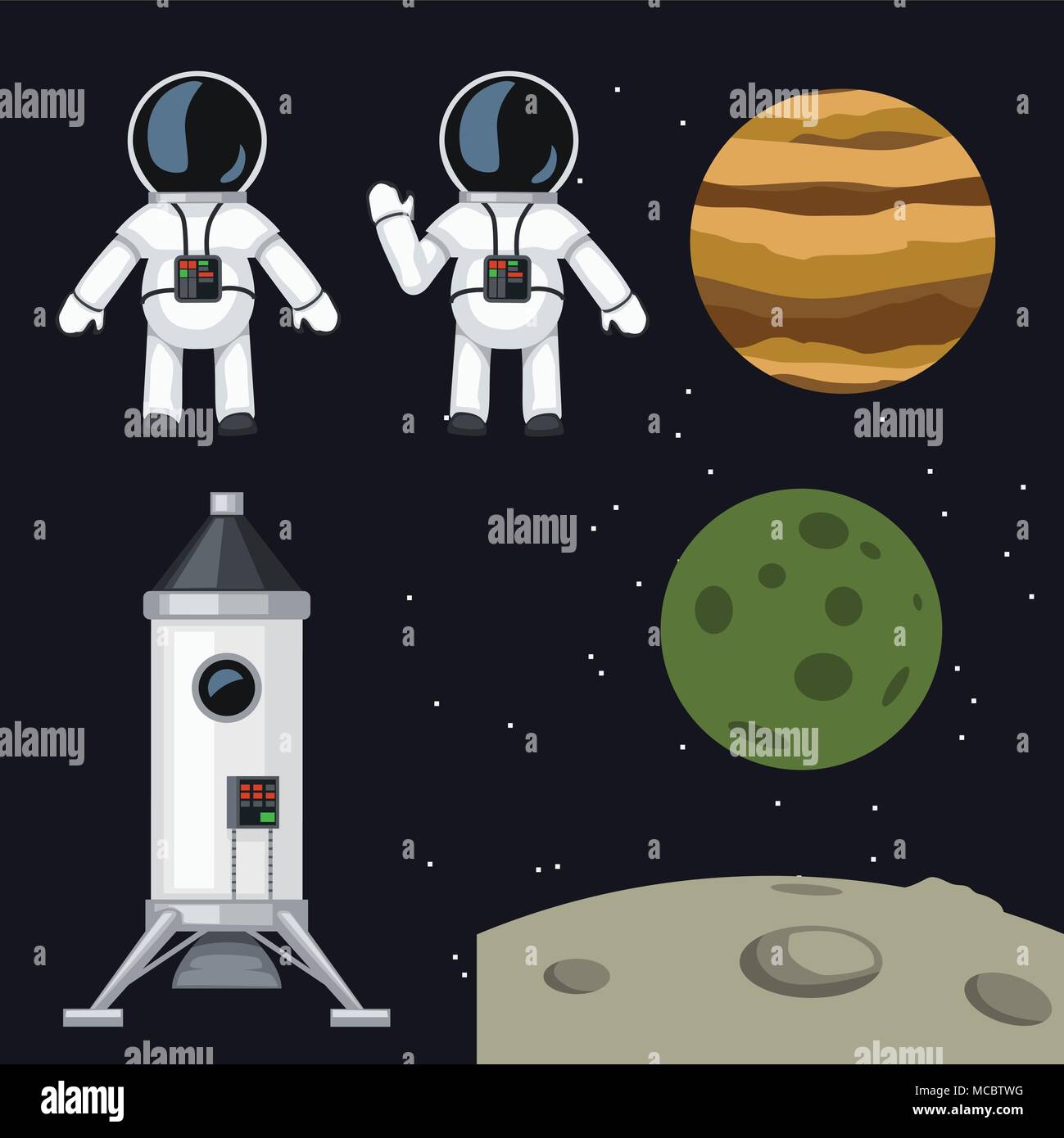 Outer space planet wave Stock Vector Images - Alamy