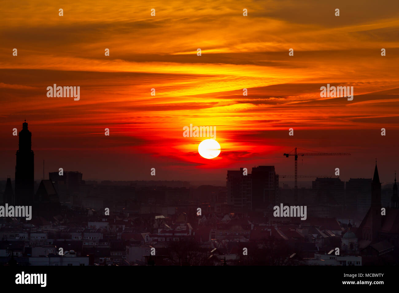 Wroclaw sun set hi-res stock photography and images - Alamy