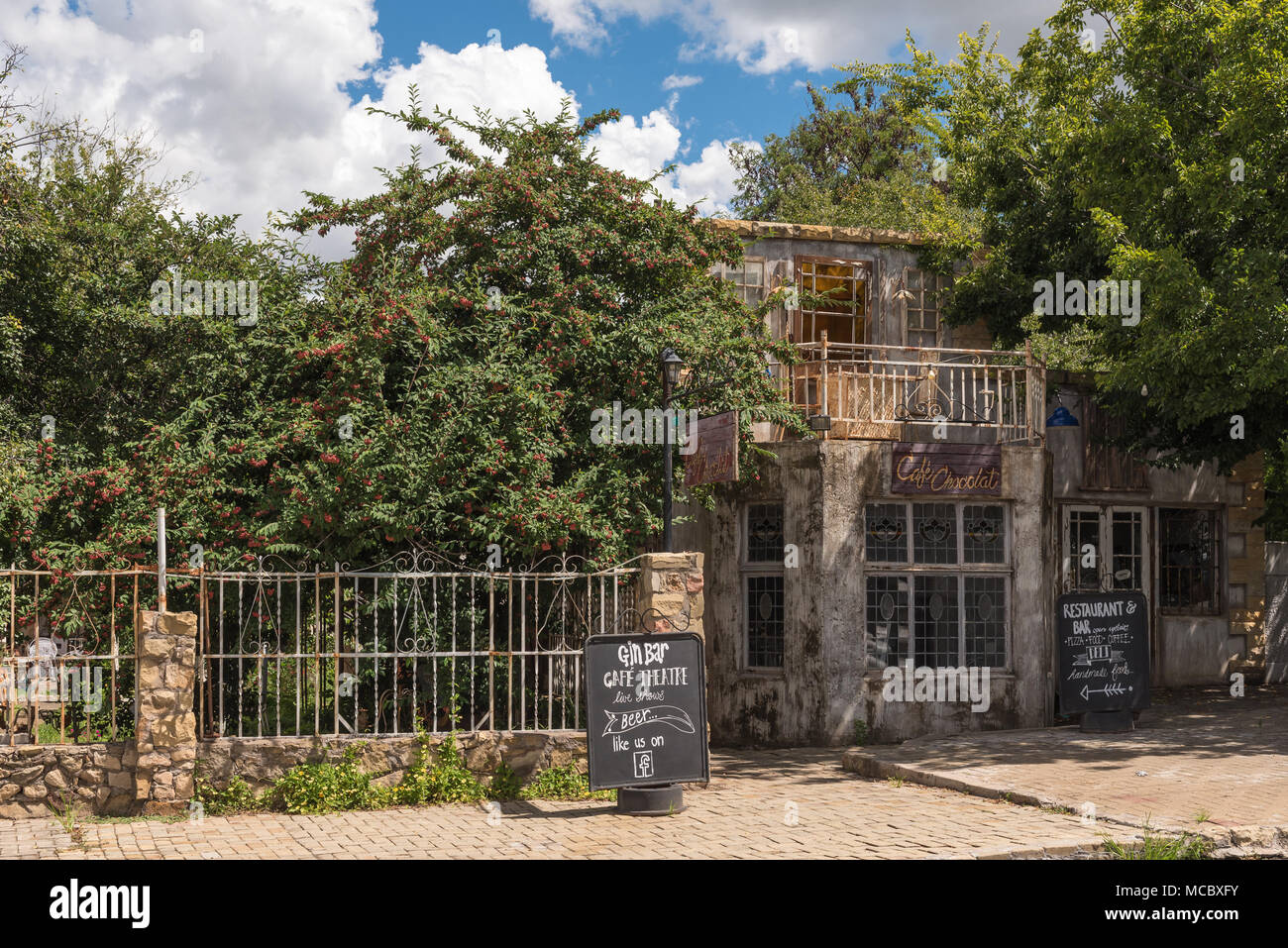 FICKSBURG, SOUTH AFRICA - MARCH 12, 2018: Cafe Chocolat, a restaurant ...