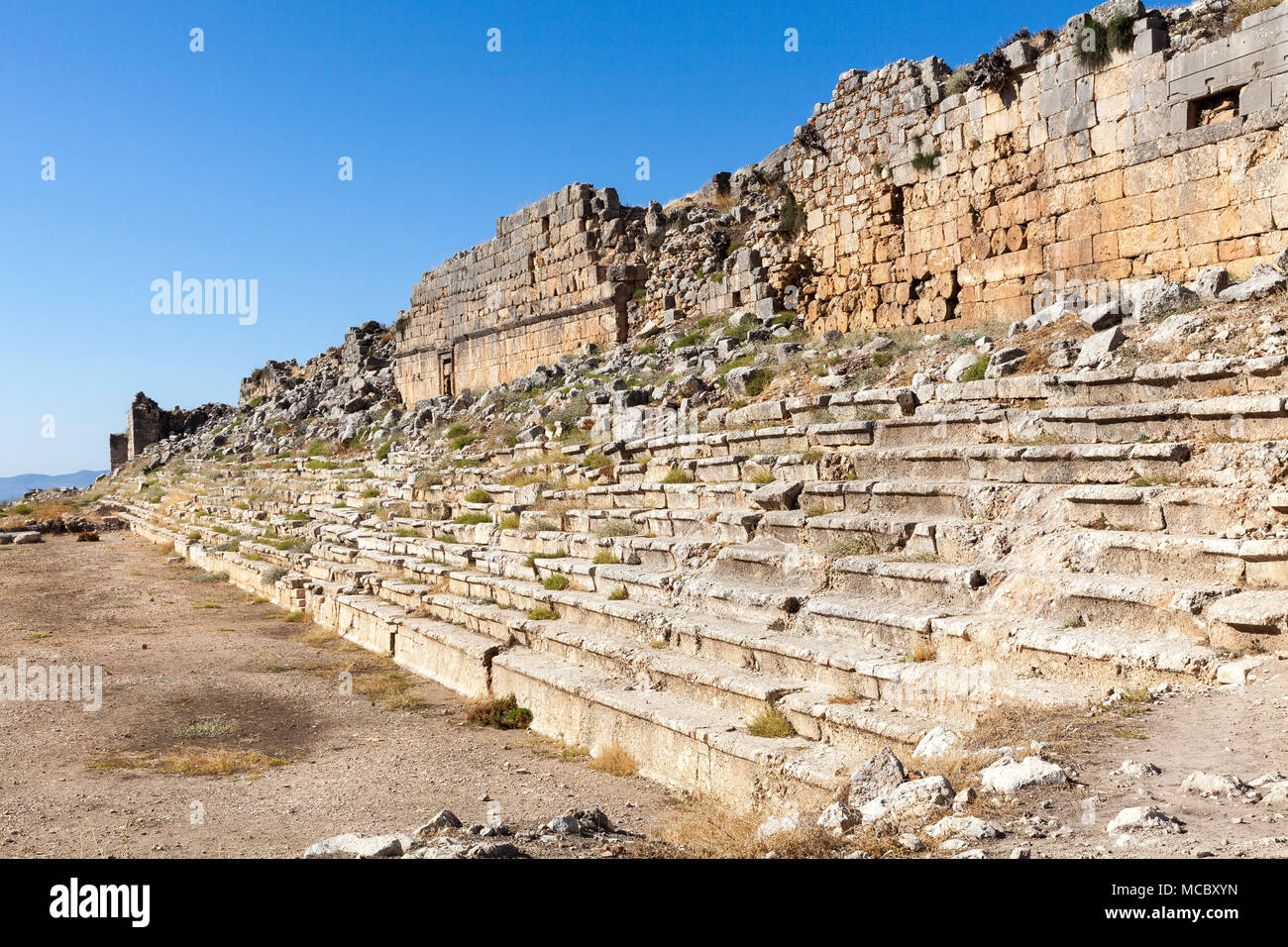 The ruins of the ancient city of Tlos, Fethiye, Turkey Stock Photo - Alamy