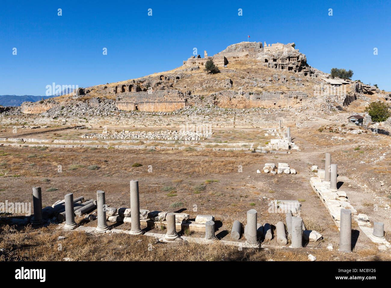 The ruins of the ancient city of Tlos, Fethiye, Turkey Stock Photo - Alamy
