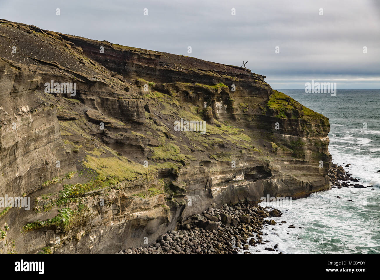 The great cliffs of Krysuvikurbjarg in southern Iceland Stock Photo - Alamy