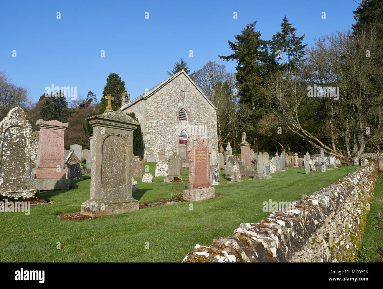 The Old Parish Church of Dunnichen, near Letham and Forfar in Angus ...