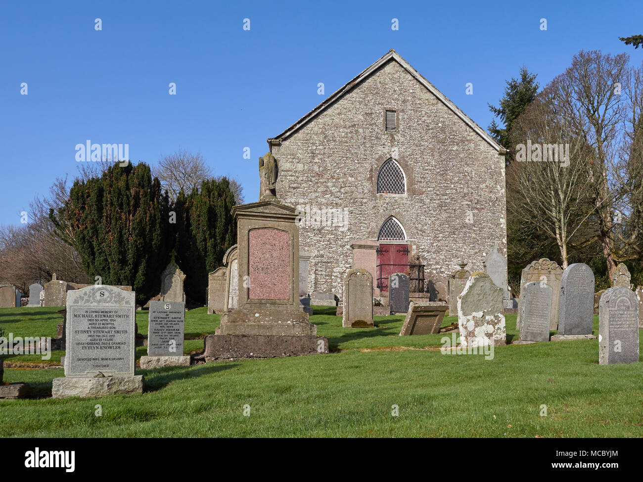 The East Gable with Door of the Old Dunnichen Parish Church and ...