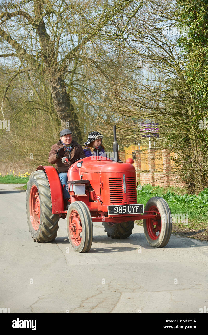 Old and Vintage Tractors on a Rally in the East Yorkshire Wolds ...