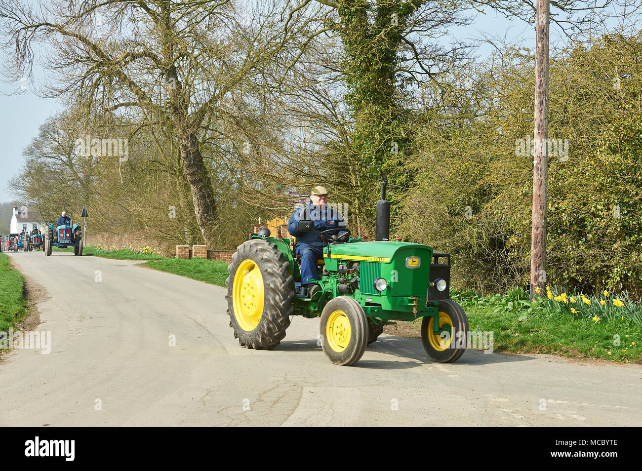 Old and Vintage Tractors on a Rally in the East Yorkshire Wolds ...