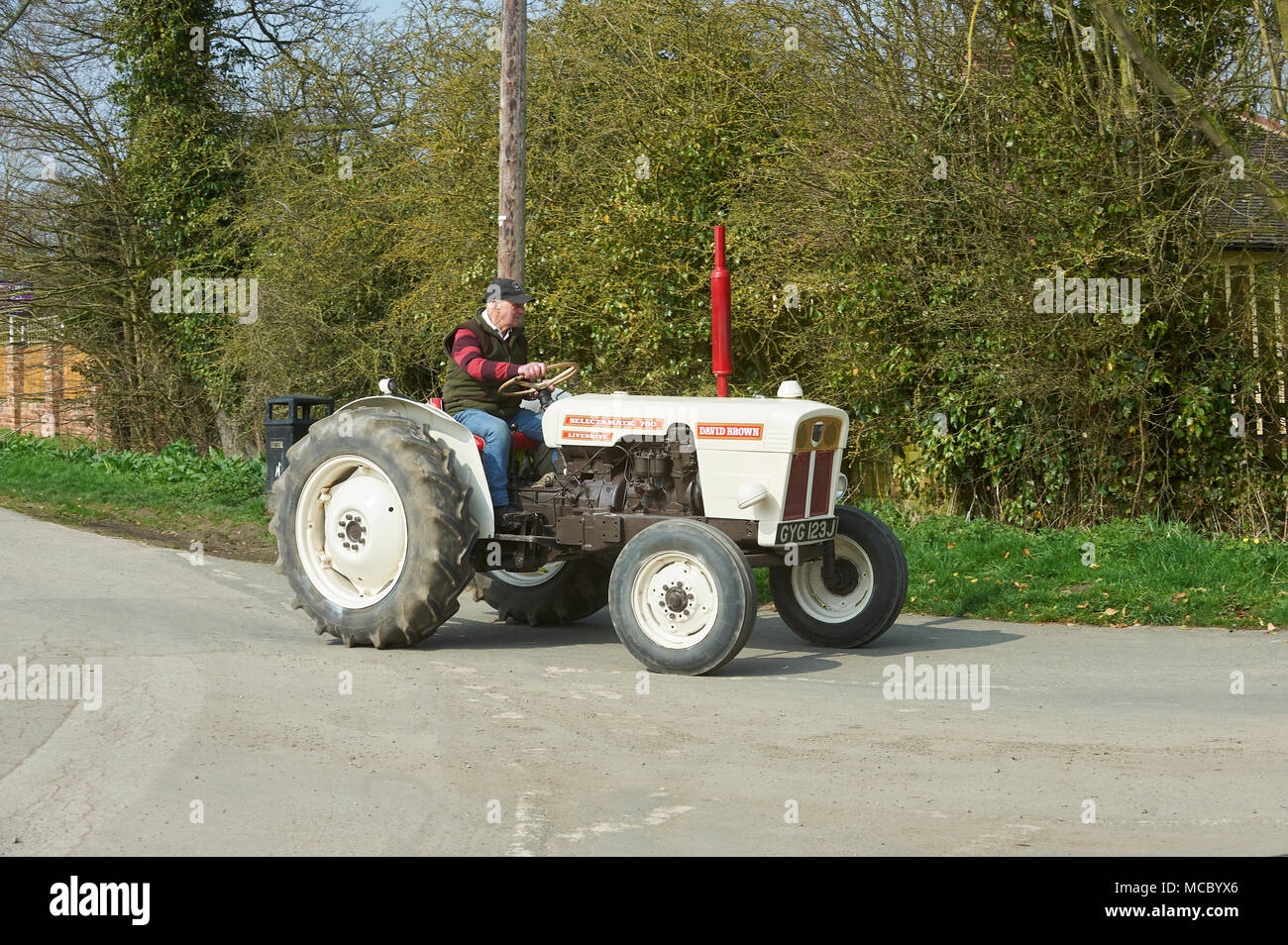 Tractors of all types on the annual charity run for Macmillan Cancer ...