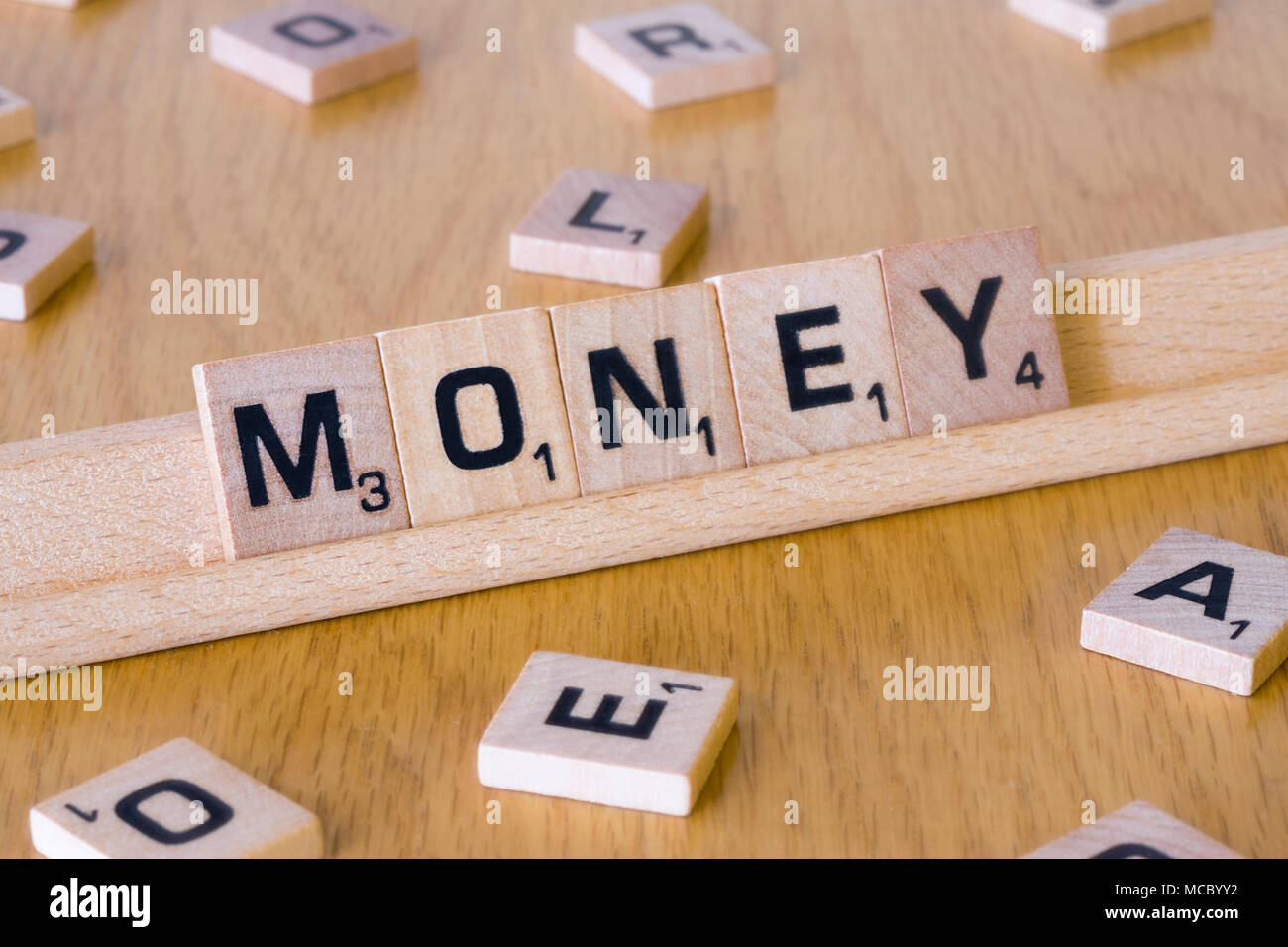 Scrabble board game rack letters hi-res stock photography and images ...