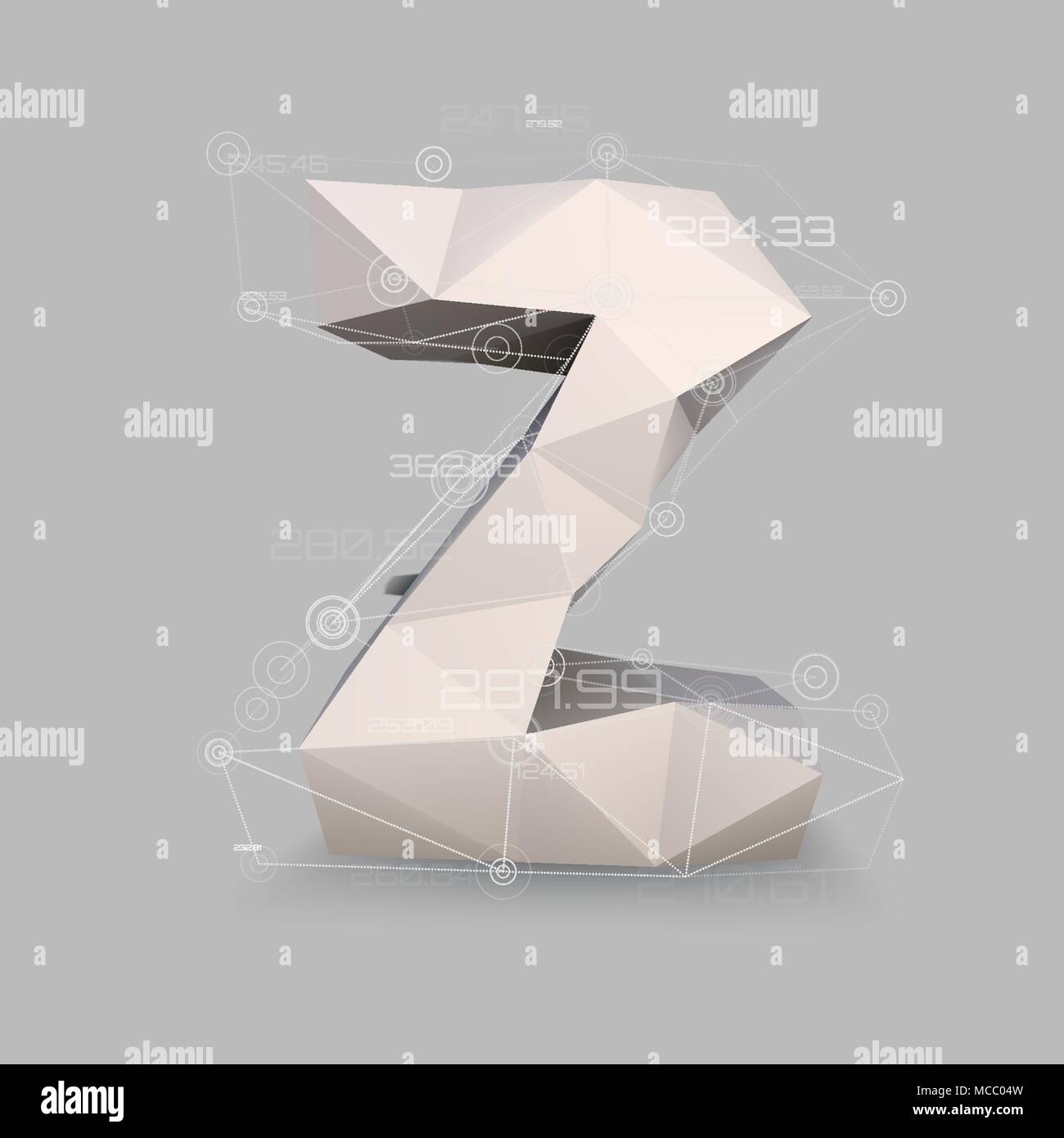 Capital latin letter Z in low poly style Stock Vector Image & Art - Alamy