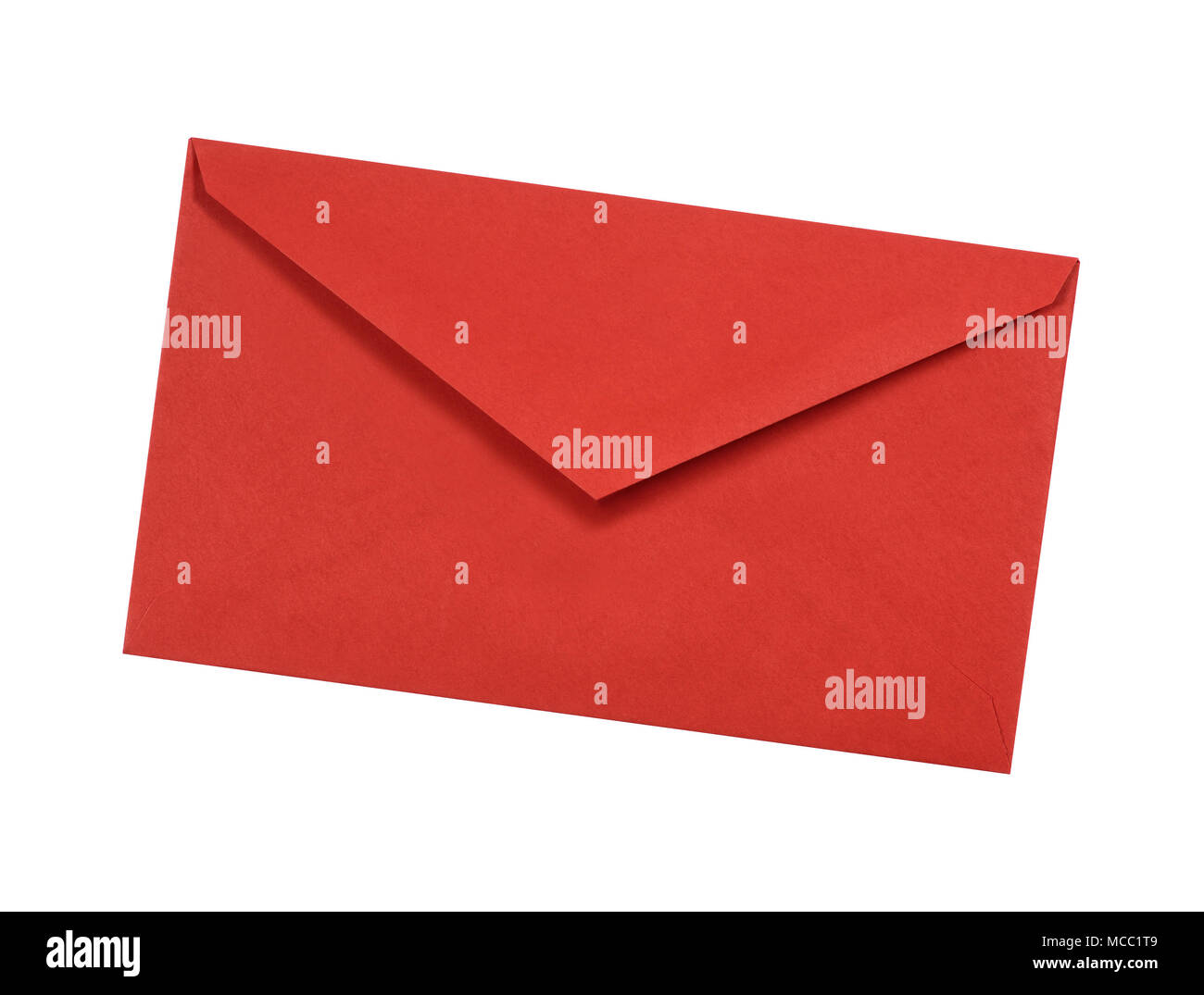 Plain red envelope against a white background Stock Photo - Alamy