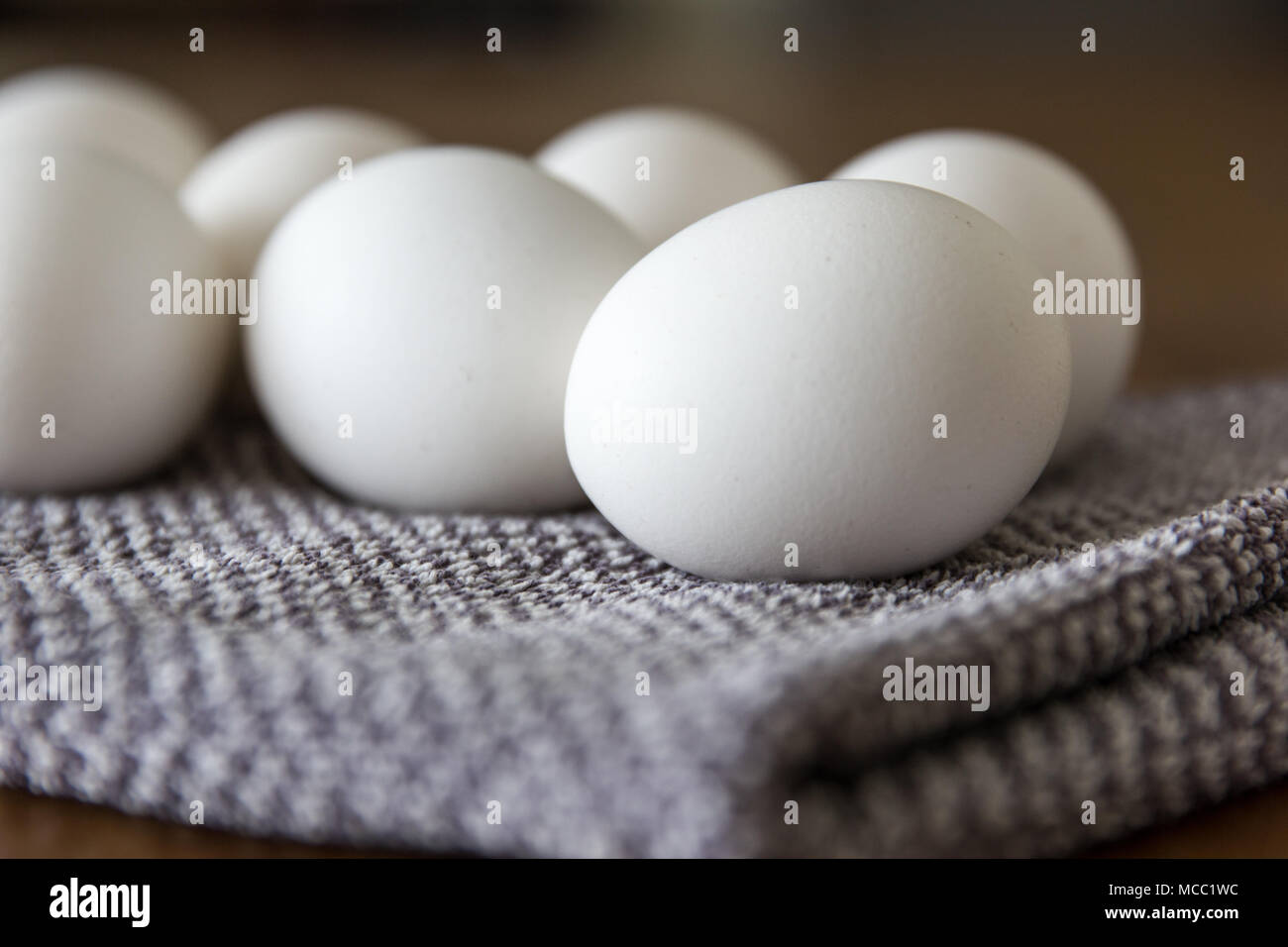 Fresh healthy white eggs ready for baking or cooking delicious meals ...
