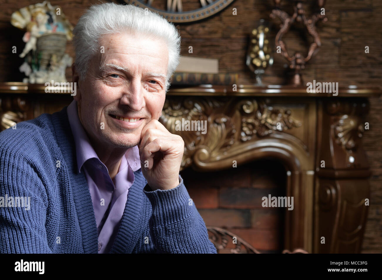 Portrait happy eyes senior caucasian hi-res stock photography and ...