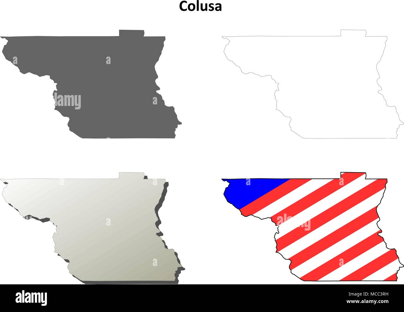 Colusa county map hi-res stock photography and images - Alamy