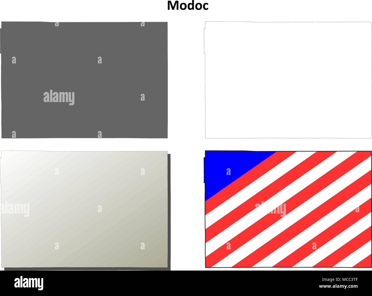 Modoc county map hi-res stock photography and images - Alamy