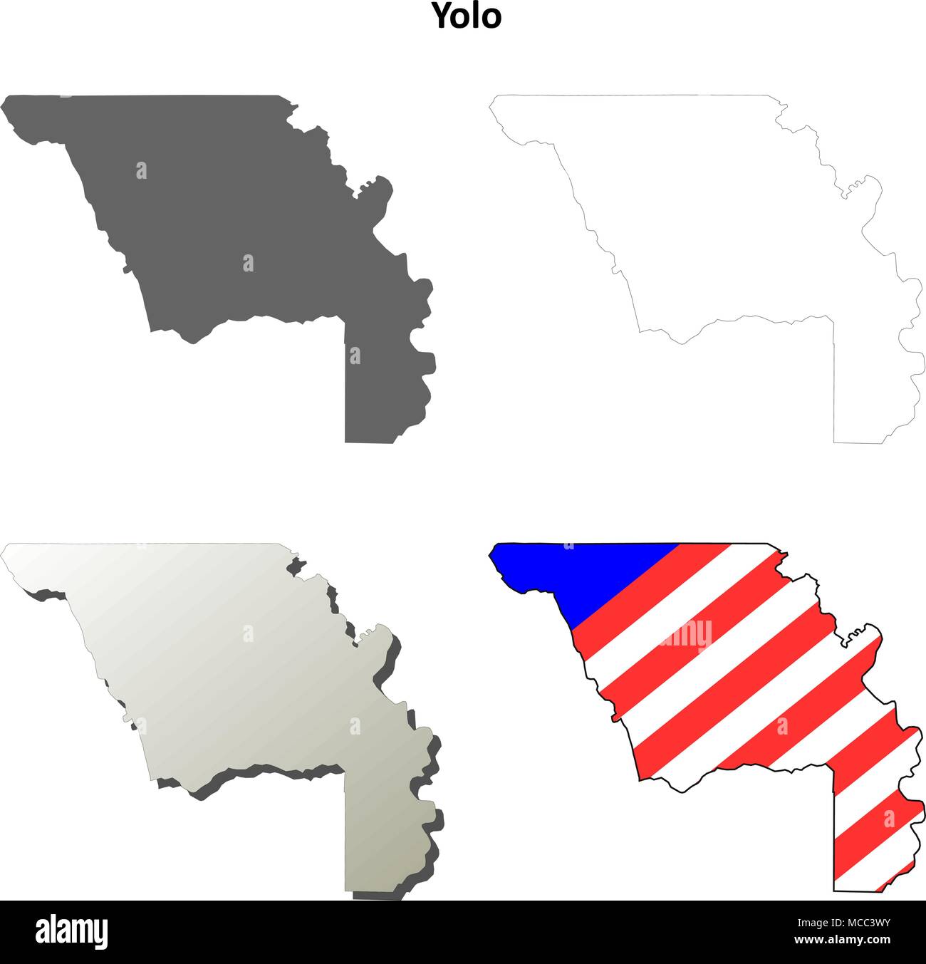 Yolo vector map hi-res stock photography and images - Alamy