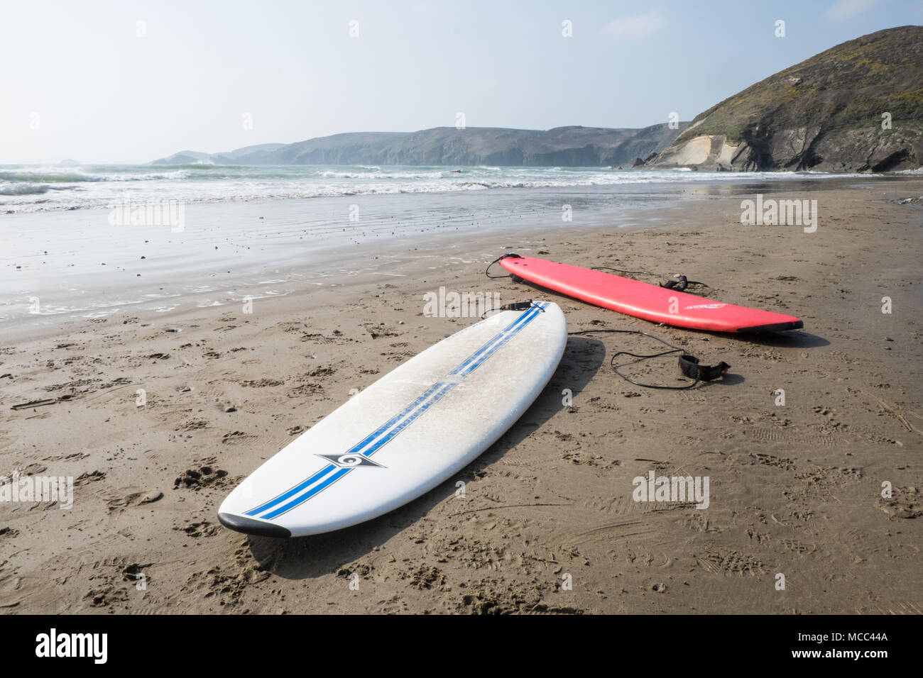 Surf school, learning,surfing,on,surfboards,water,sports,at,Newgale ...