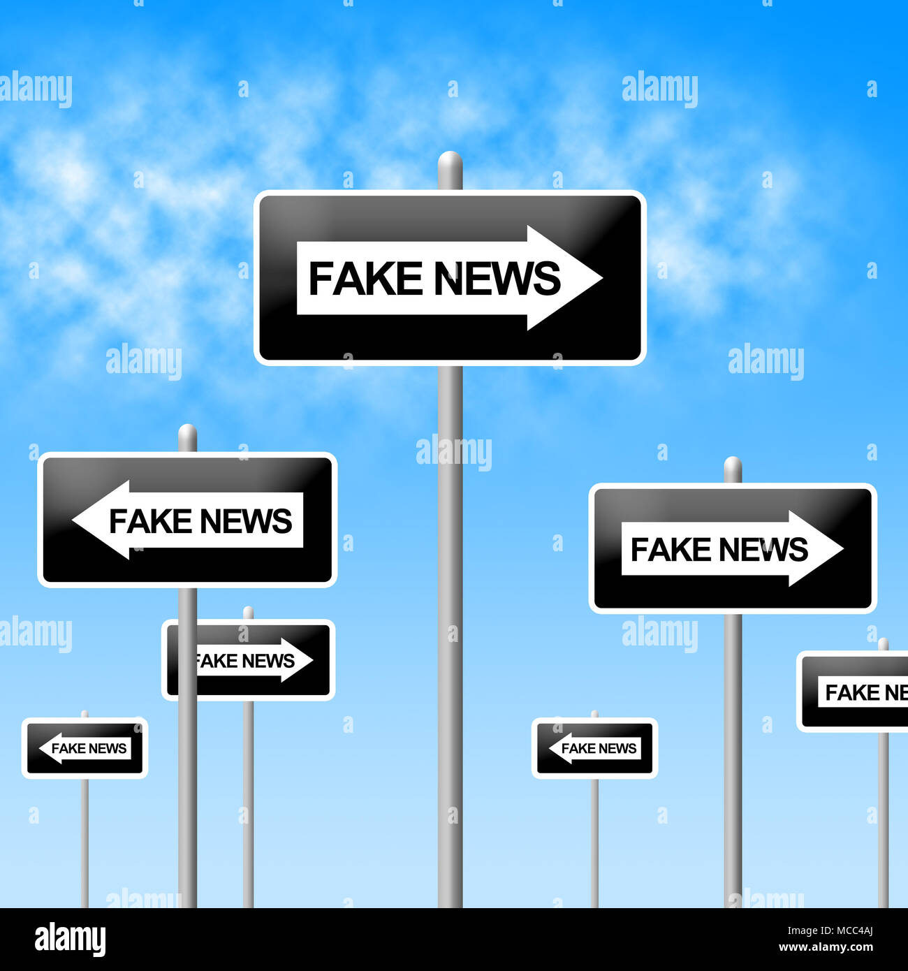 Fake road signs hi-res stock photography and images - Alamy