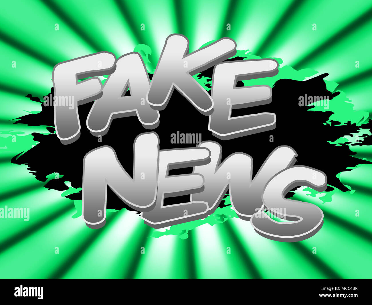 Fake News Word Meaning Alternative Facts 3d Illustration Stock Photo ...