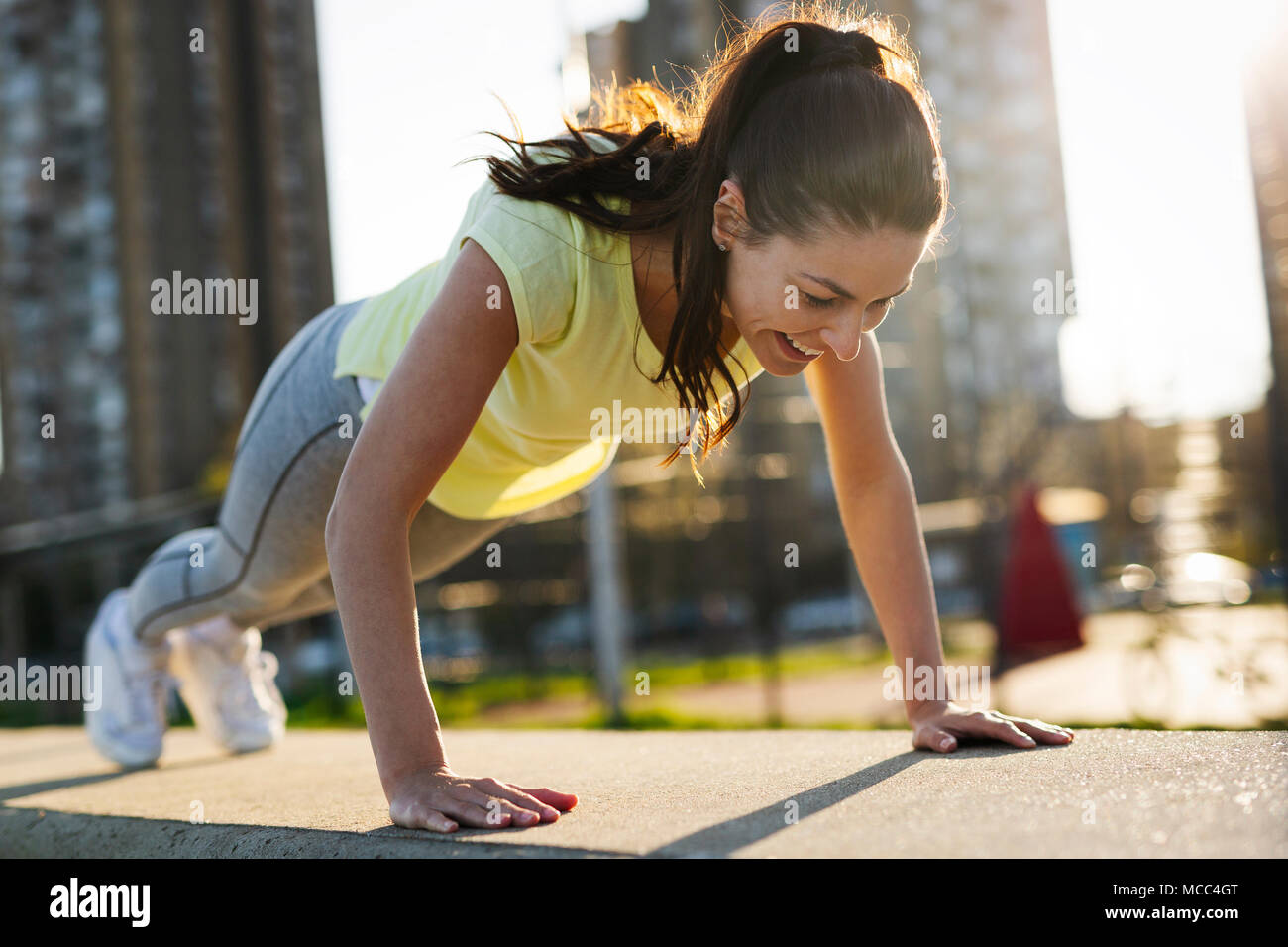 Press ups exercise hi-res stock photography and images - Alamy