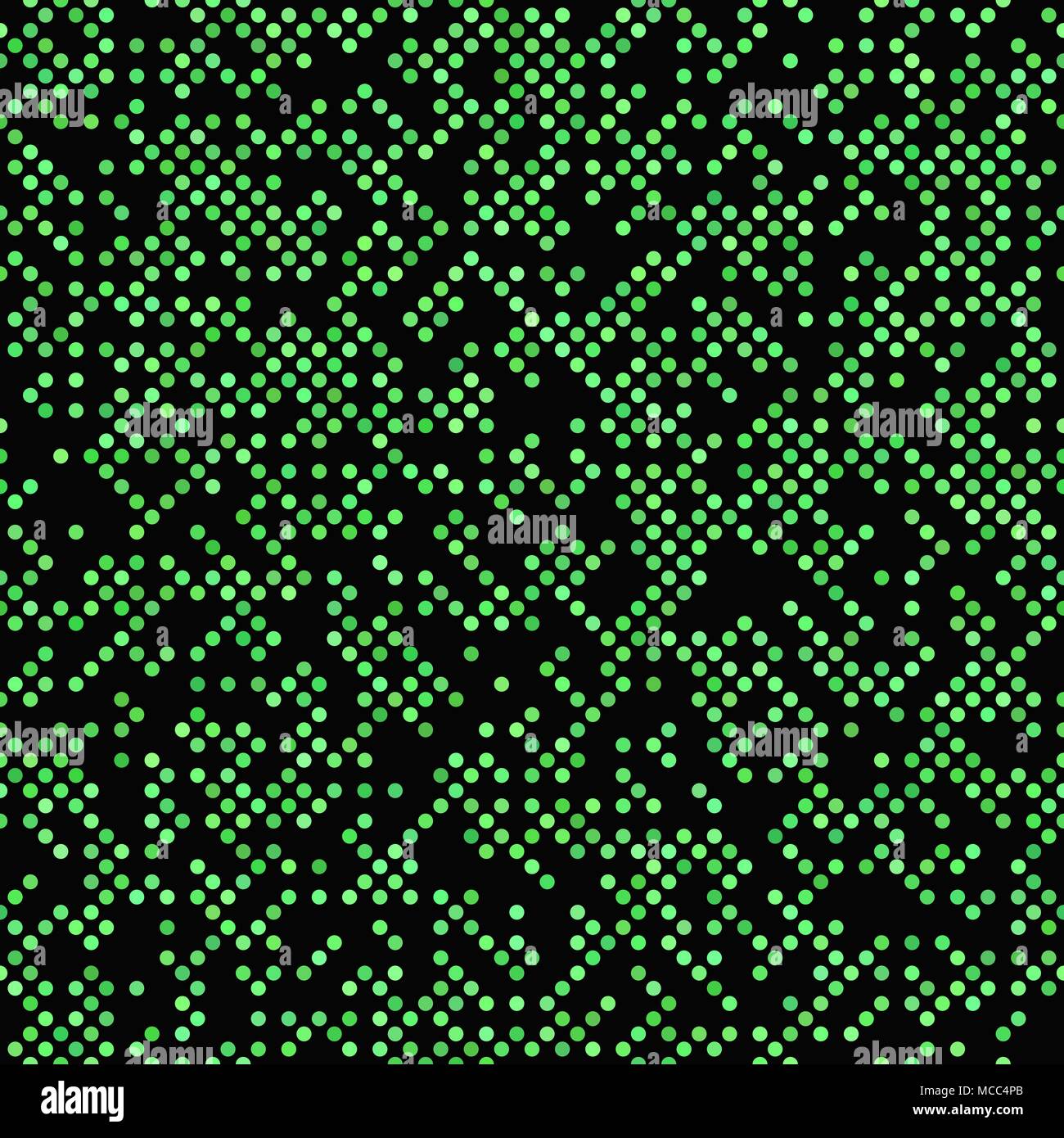 Green seamless dot pattern background - vector graphic Stock Vector ...