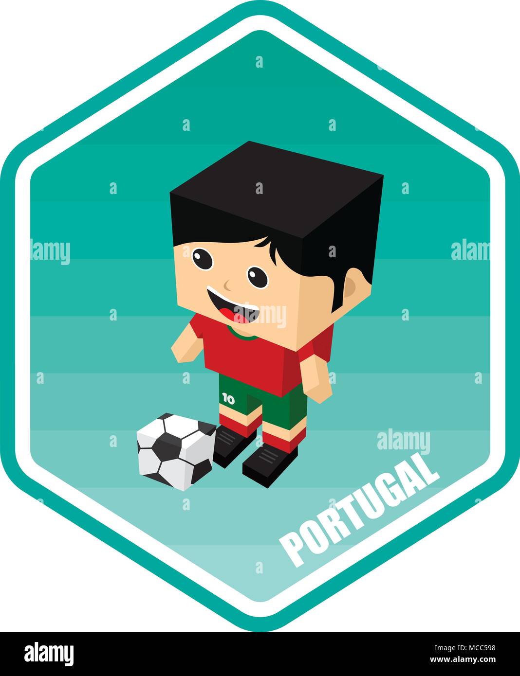 Soccer field portugal national Stock Vector Images - Alamy