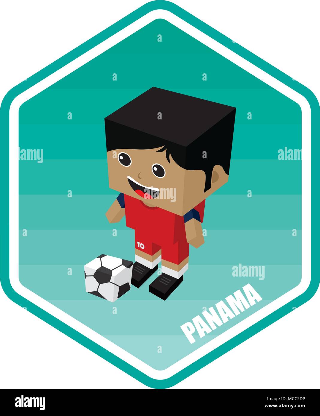 soccer isometric theme vector art panama Stock Vector Image & Art - Alamy