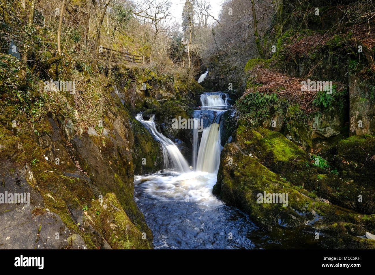 Ingleton Falls in North Yorkshire Stock Photo - Alamy