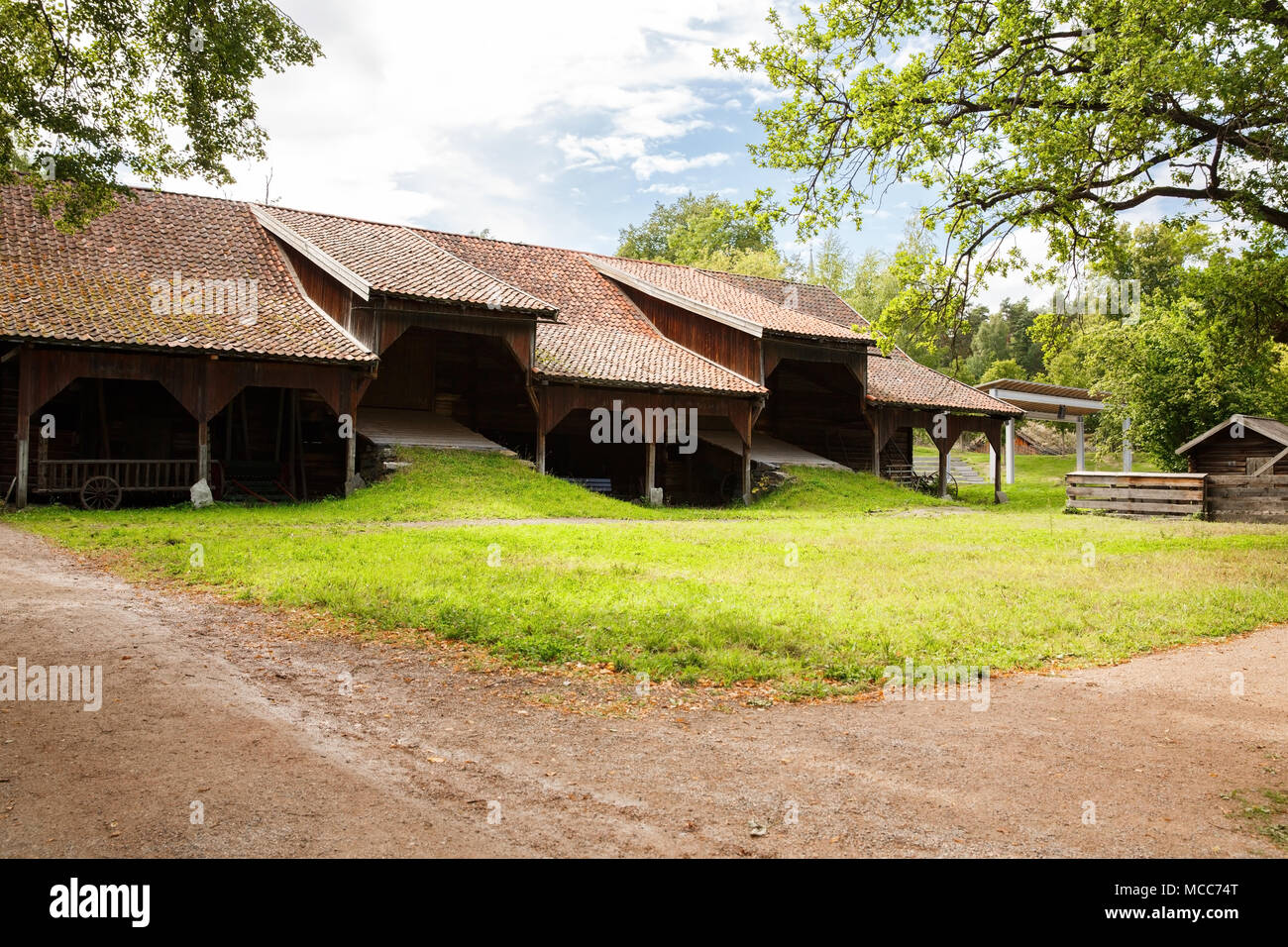 Traditional old wooden farm house in Oslo, Norway Stock Photo - Alamy