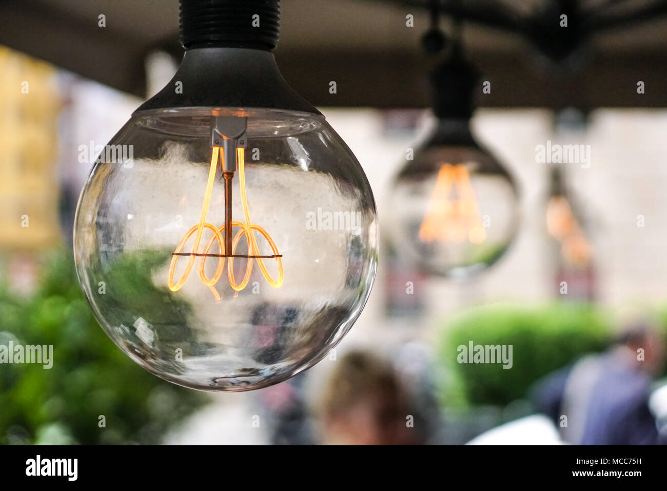 Decorative antique edison style light bulb Stock Photo - Alamy