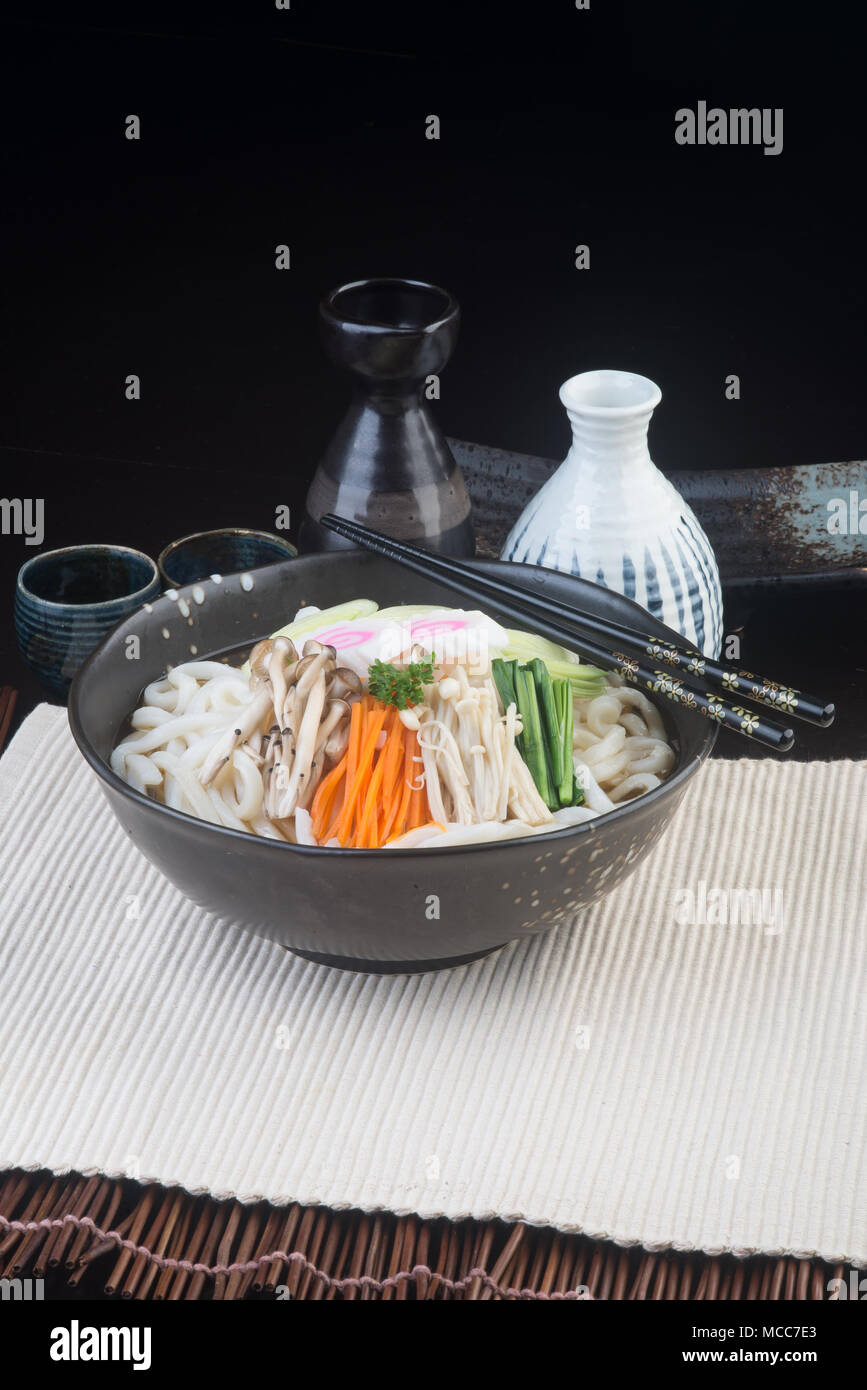 japanese cuisine. udon on background Stock Photo - Alamy