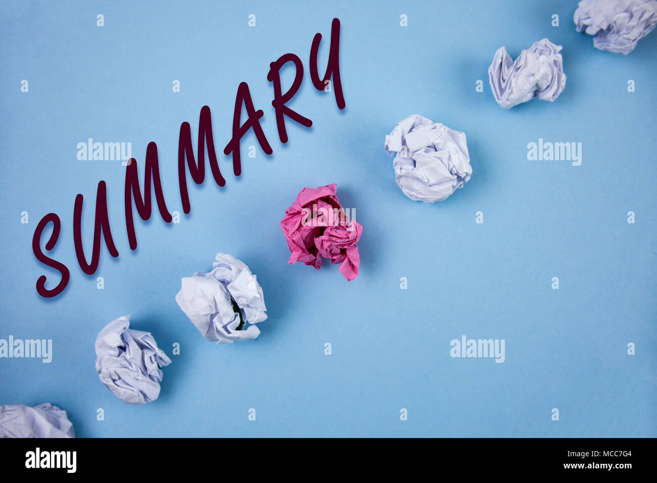 Summarizing up hi-res stock photography and images - Alamy
