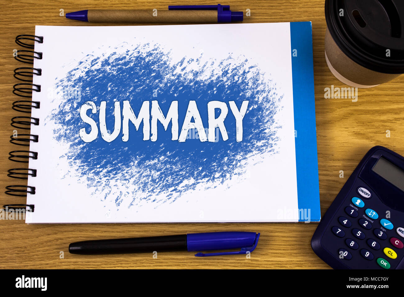 Word writing text Summary. Business concept for Brief Statement ...