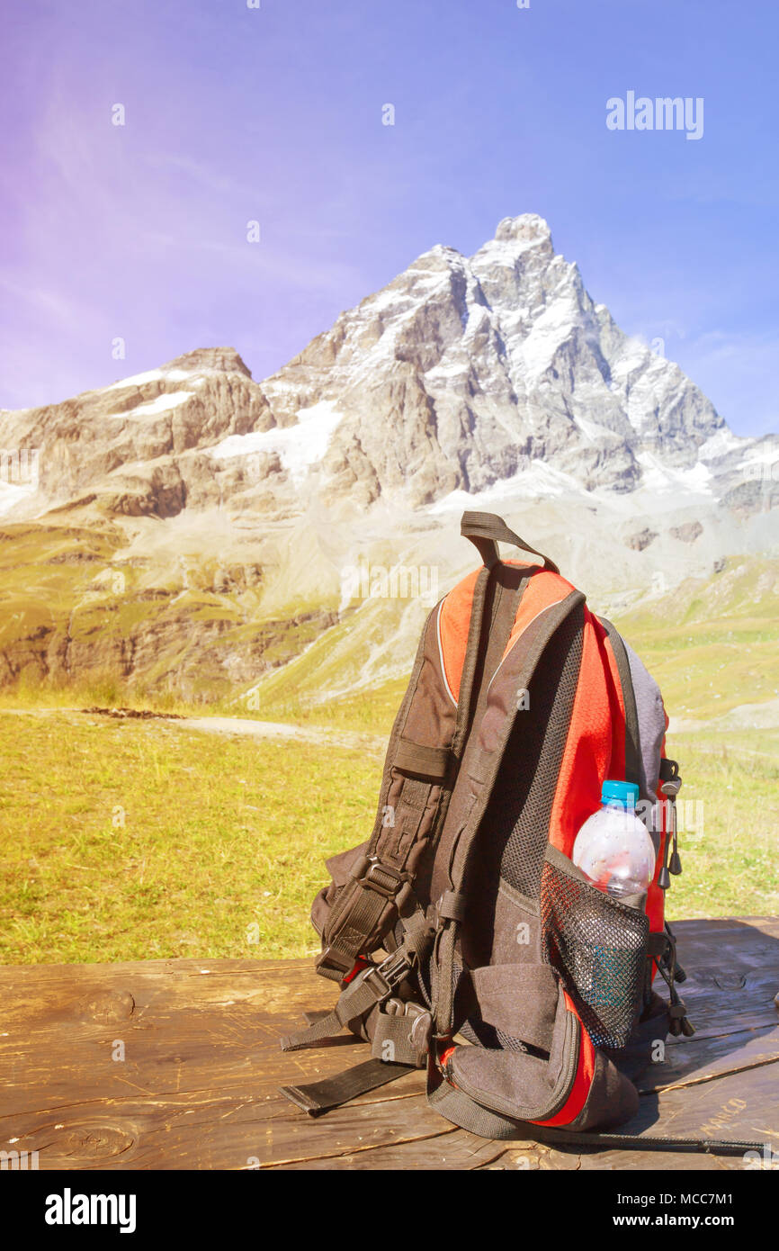 Map backpack table hi-res stock photography and images - Alamy