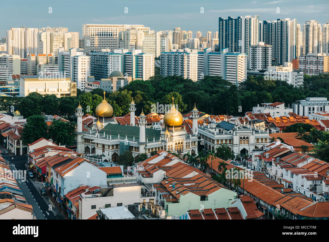 Aerial view of Kampong Glam district, Singapore Stock Photo - Alamy