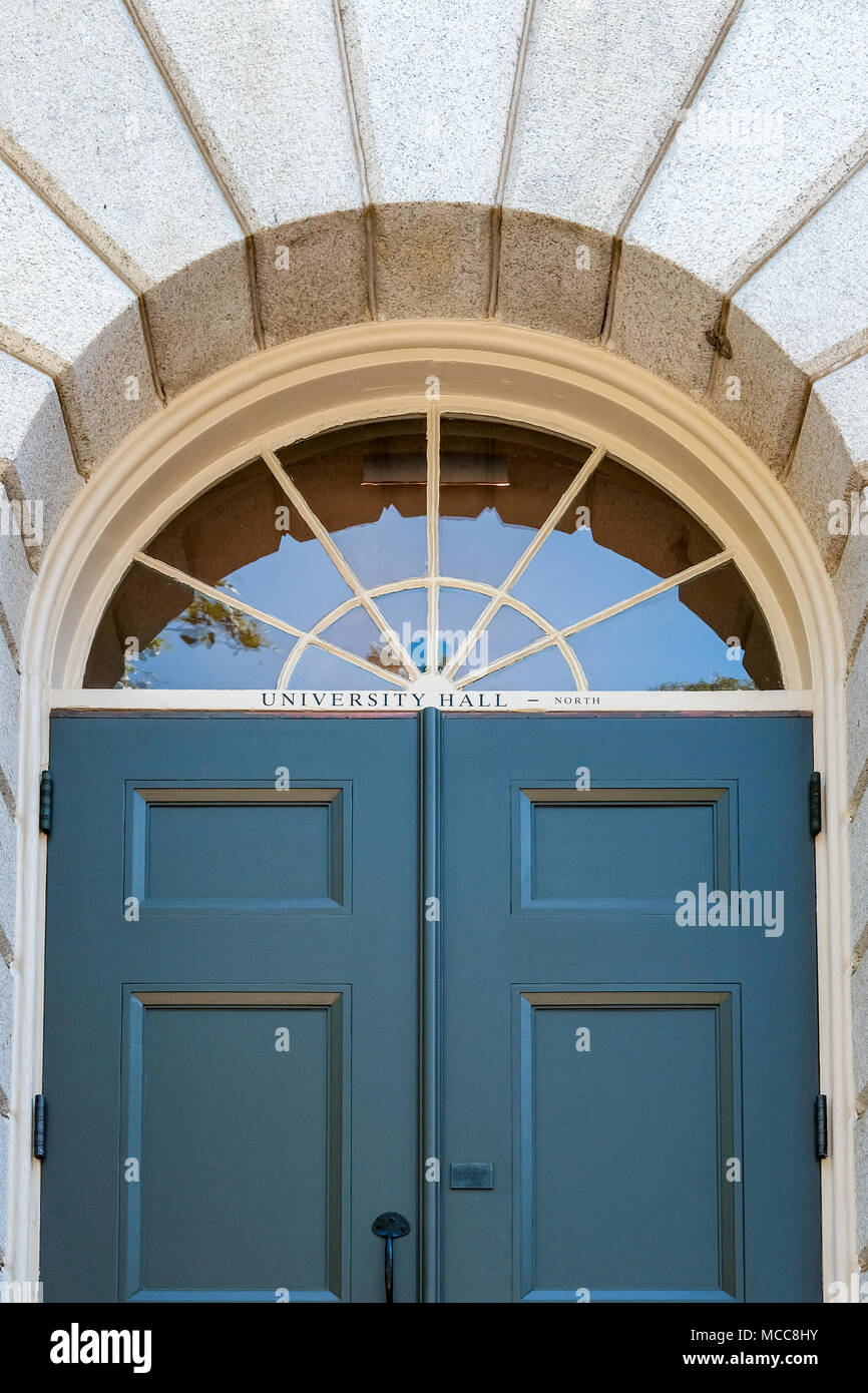 External view of a locked entrance to one of the campus Library's at ...