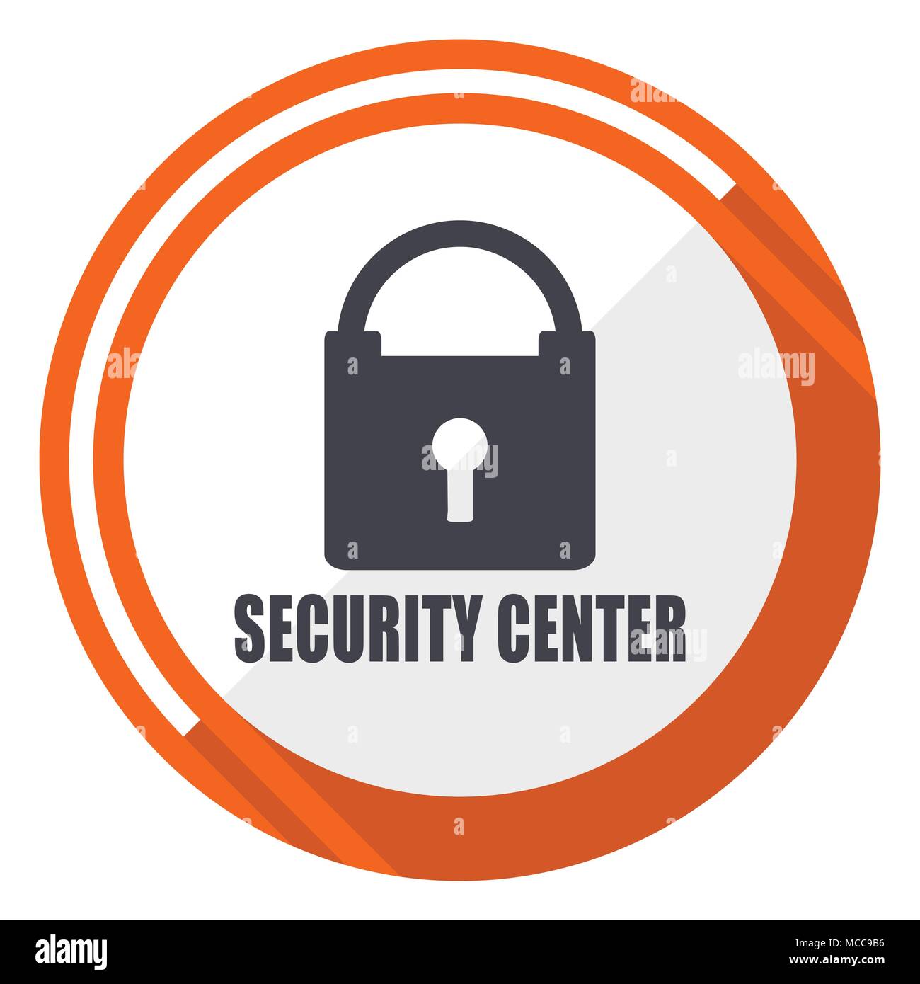Security center flat design orange round vector icon in eps 10 Stock ... Security center flat design orange round vector icon in eps 10 Stock ...
