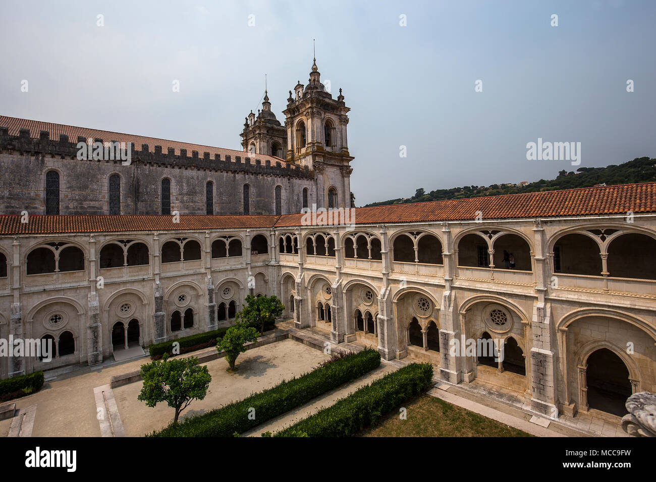 ALCOBACA, PORTUGAL, JUNE, 18, 2017 : exteriors and architectural ...