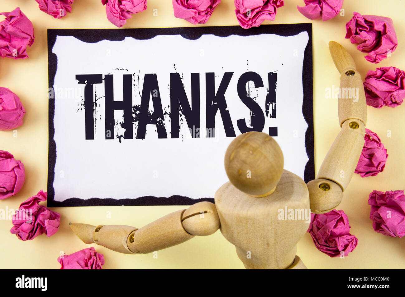 Handwriting text Thanks Motivational Call. Concept meaning Appreciation ...