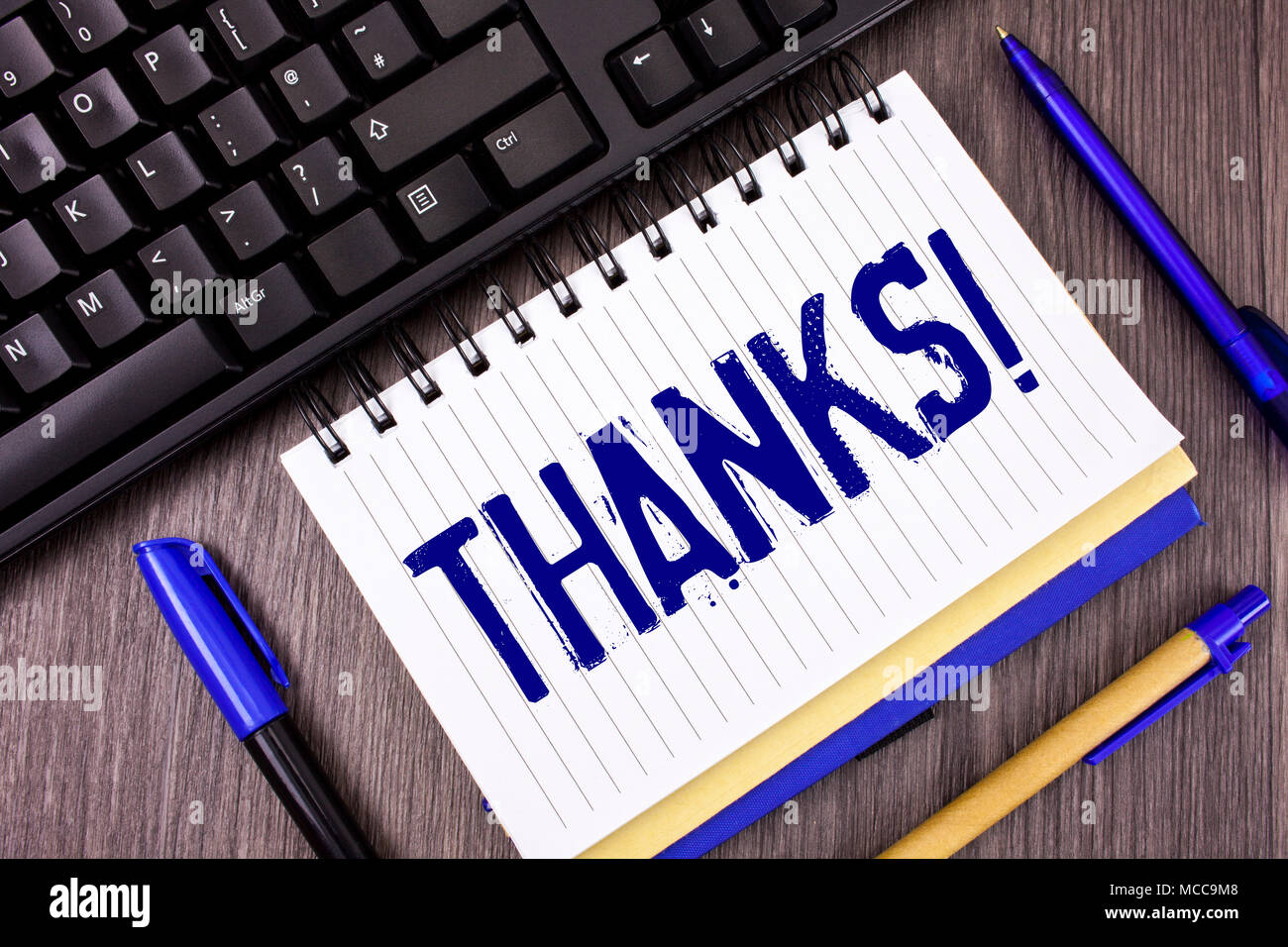 Word writing text Thanks Motivational Call. Business concept for ...