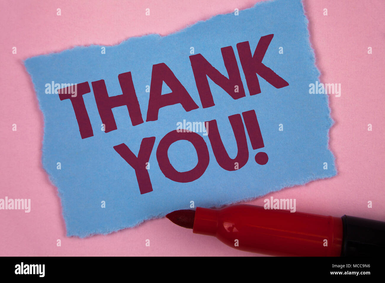 Writing note showing Thank You Motivational Call. Business photo ...