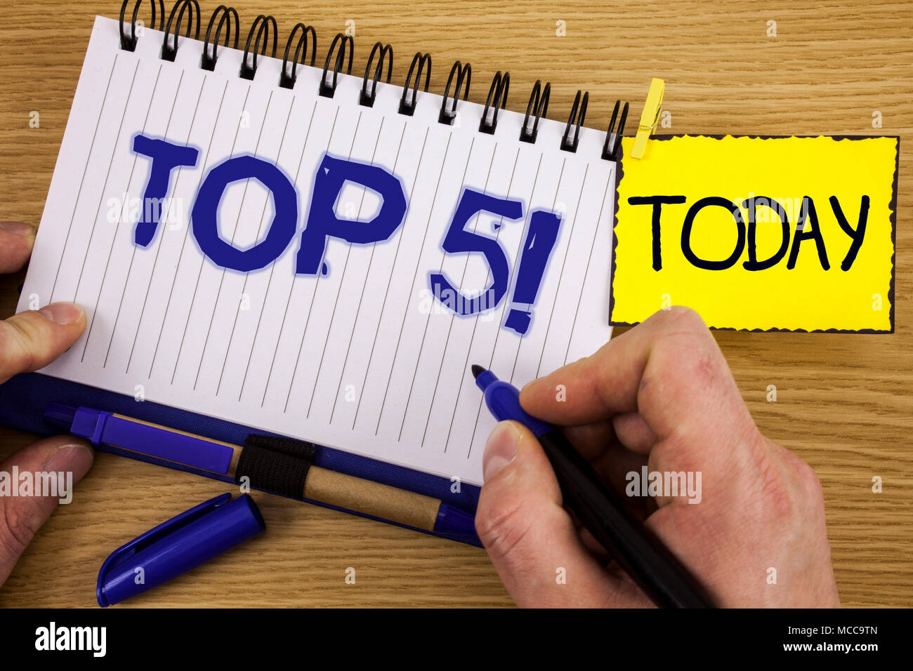 Word writing text Top 5 Motivational Call. Business concept for The ...