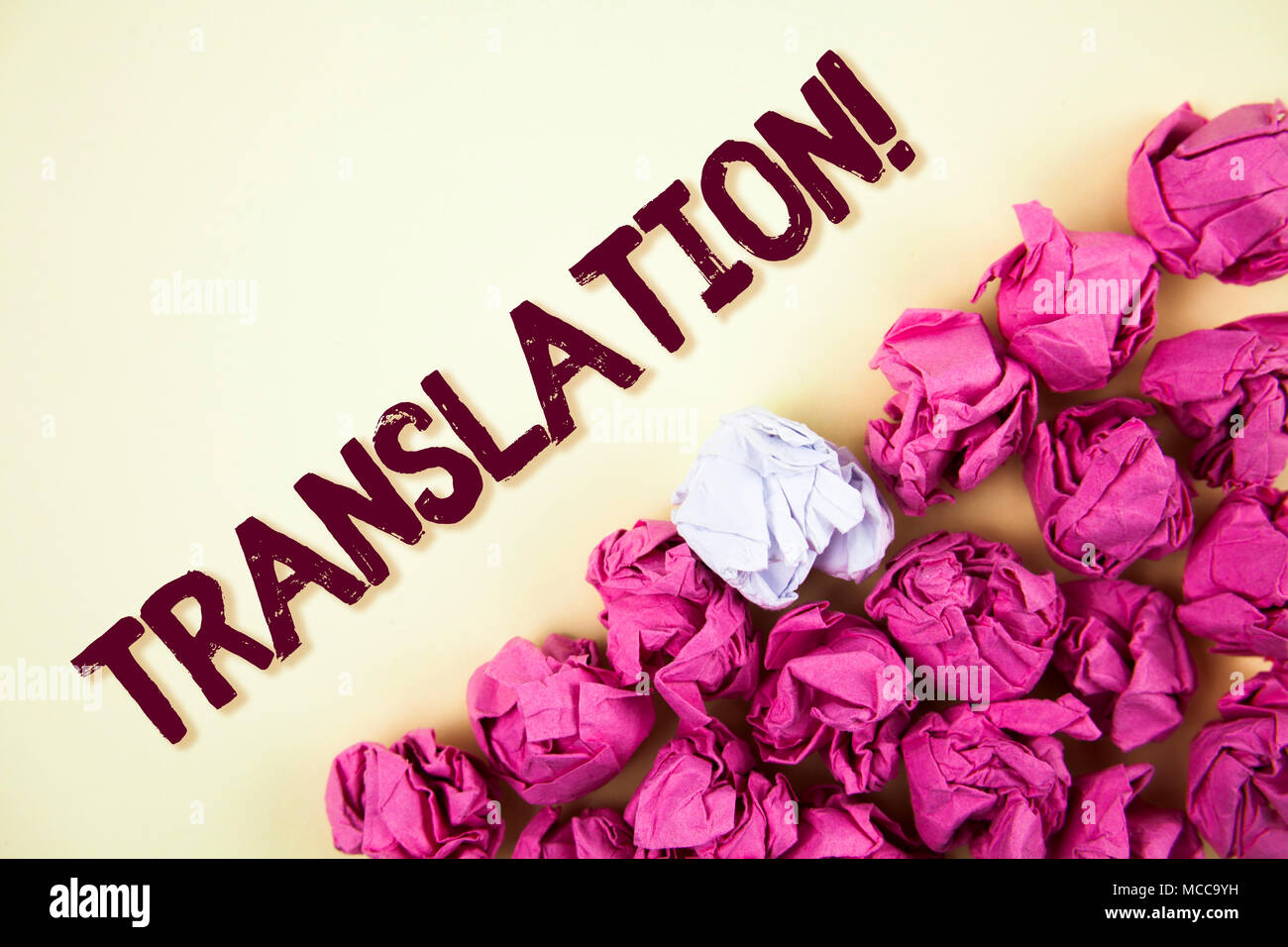 Text sign showing Translation Motivational Call. Conceptual photo ...