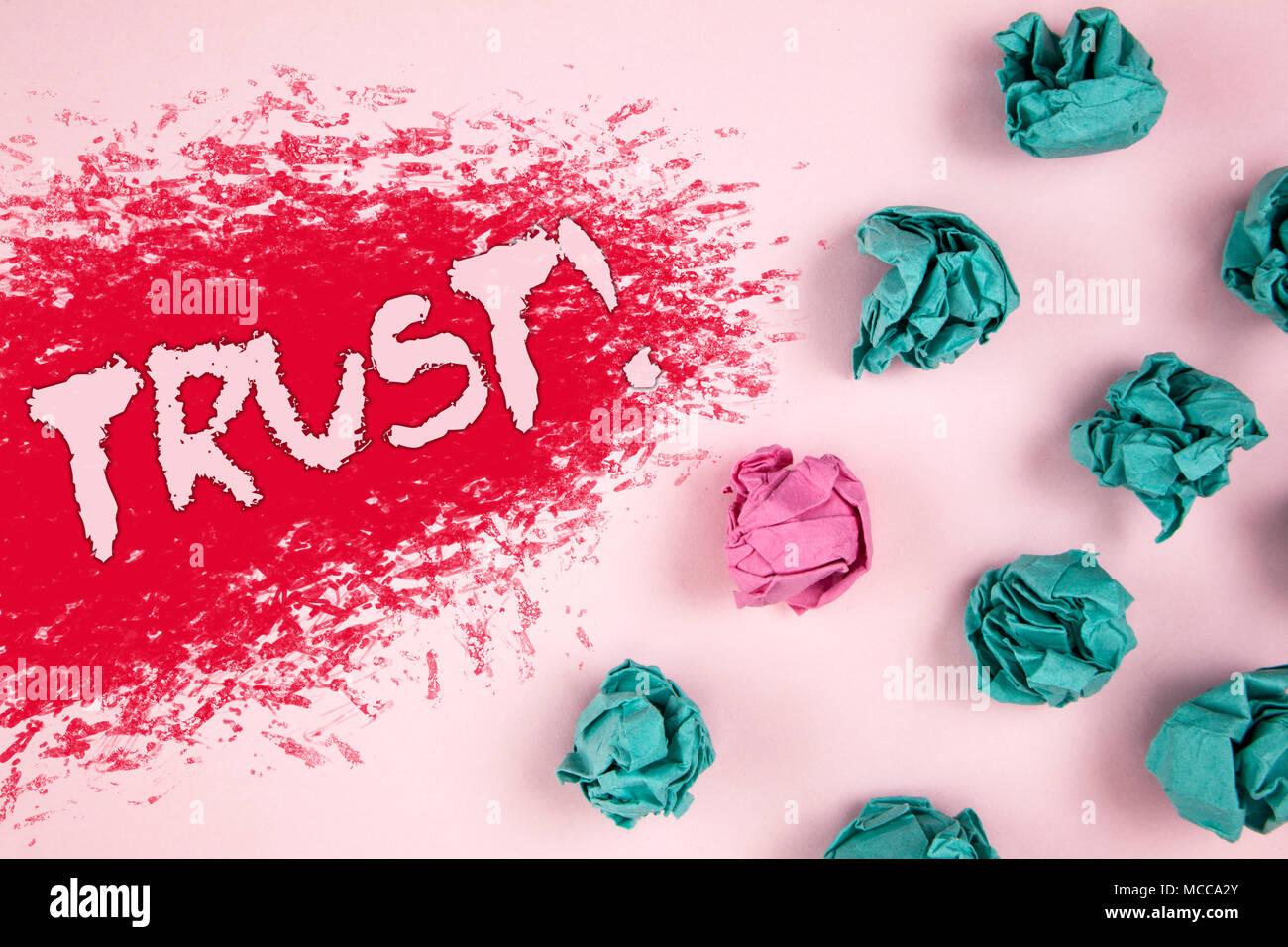 Writing note showing Trust Motivational Call. Business photo showcasing ...