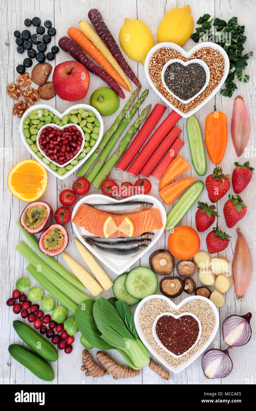 Fruit vegetables grains nuts fish hi-res stock photography and images ...